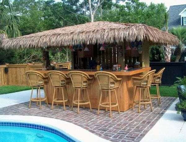 Outdoor Bar with Roof: Our Genius Hack Completed In 3 Days with $800!