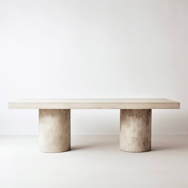 Plaster Concrete Dining Table: The 10 "Cleanest" Designs & Shapes!