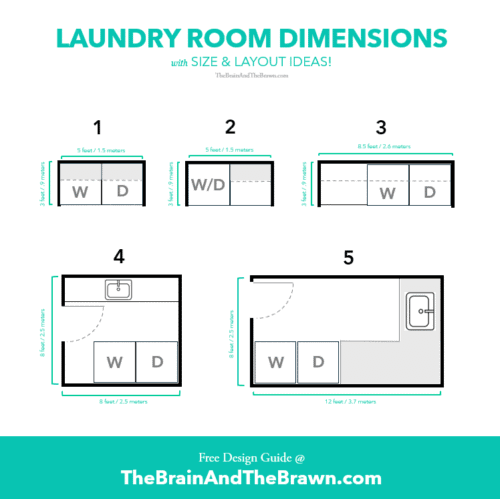 Use Every Inch! 25+ Laundry Room Layout & Dimensions To Maximize Size!