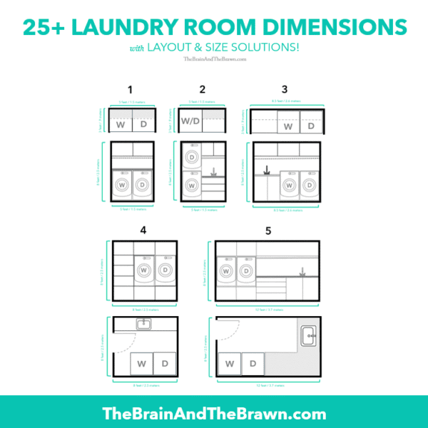 Use Every Inch! 25+ Laundry Room Layout & Dimensions To Maximize Size!