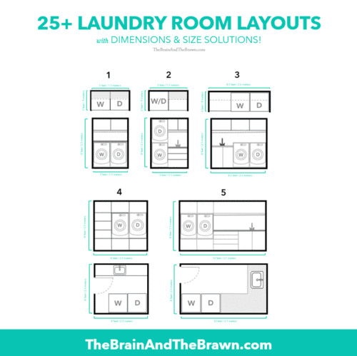Use Every Inch! 25+ Laundry Room Layout & Dimensions To Maximize Size!